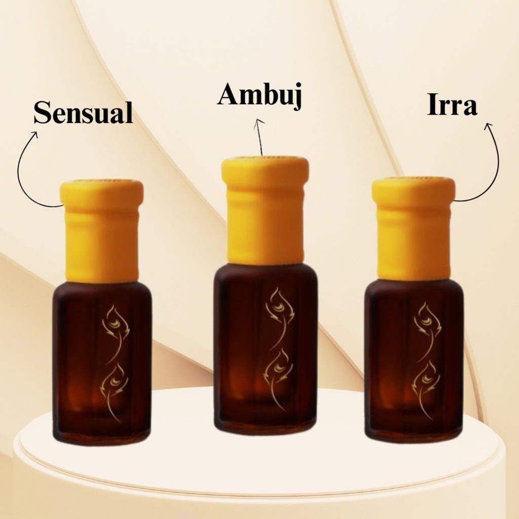 Sensual, Ambuj and Irra Attars Combo by Baanka Fragrances